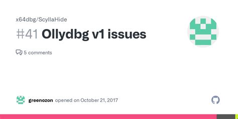 Ollydbg V Issues Issue X Dbg ScyllaHide GitHub