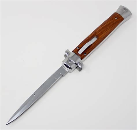 Stiletto Otf Automatic Knife Classic Italian Switchblade 11 Inch