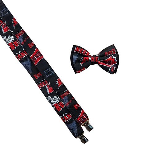 Official Licenced Fabric For Tampa Bay Buccaneers Suspenders Set