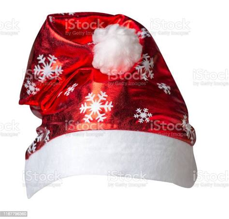 흰색 배경에 고립 된 산타 클로스 모자 크리스마스 에 착용 하는 산타 클로스 모자입니다 0명에 대한 스톡 사진 및 기타 이미지 Istock