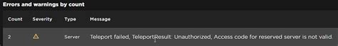Error Appears Randomly Attempted To Teleport To A Place That Is Restricted Error Code 773