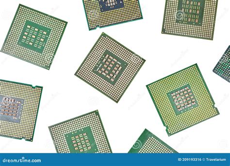Bunch Of Cpu Central Processor Units And Ram Random Access Memory