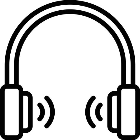 Earphones Technology Sound Outline Icon 14054657 Vector Art At Vecteezy