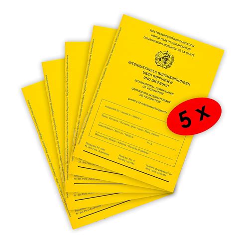 Weidebach® Impfpass Standard Version 2021 Mit Extraseite Für Aktuelle