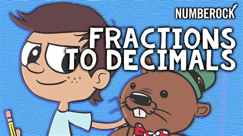 Numberock Fractions To Decimals Song Video With Worksheets Fractions Decimals Math Songs