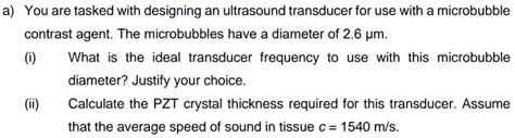 A ﻿you Are Tasked With Designing An Ultrasound