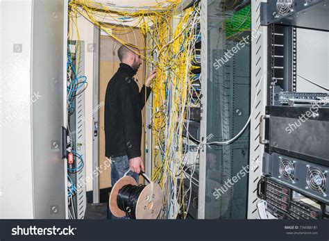 Man Putting Cable Router Images Stock Photos Vectors Shutterstock