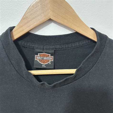 Vintage 90s Harley Davidson Flames Tee Size Depop