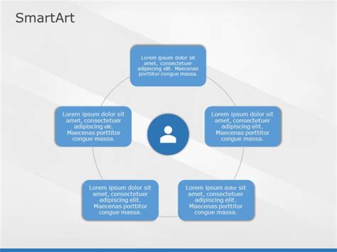 SmartArt Cycle Overlapping 5 Steps SlideUpLift SmartArt Cycle Overlapping 5 Steps SlideUpLift