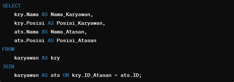 Yuk Pelajari Apa Itu Self Join Table Sql And Contohnya
