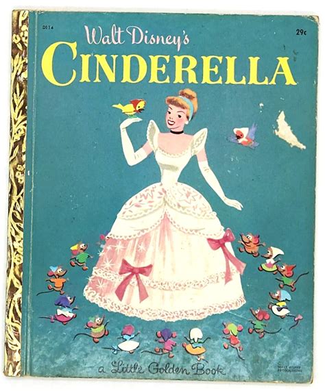 Walt Disneys Cinderella A Little Golden Book 1950 N 4654800126