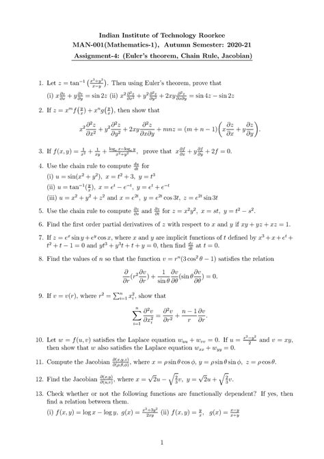 assignment 4 man 001 important tutorial practice for exams shared