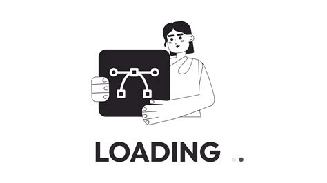 Animated Bw Web Designer Loader Digital Artist Flash Message 4k Video