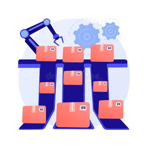 Sortation Systems Abstract Concept Vector Illustration Stock Vector Illustration Of Automated