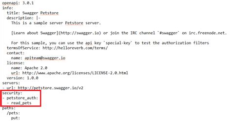OpenAPI Security Schemes In OpenAPI In Rational Software Architect Designer