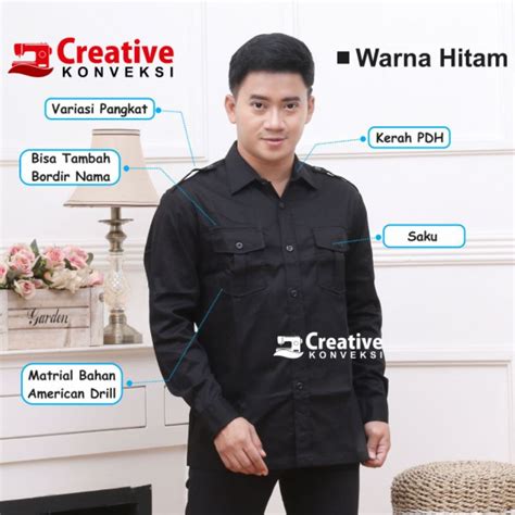 Jual Kemeja Custom Pdh Seragam Organisasi Seragam Kantor Konveksi Bordir Seragam Custom
