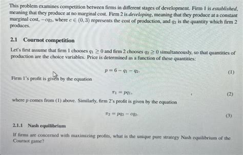 Solved Please Help Out With This Economic Game Theory Chegg