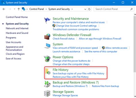 Working With File History From The Control Panel What You Can And Can T Do Digital Citizen