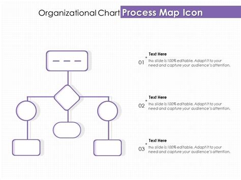 Organizational Chart Process Map Icon Presentation Graphics Presentation PowerPoint Example