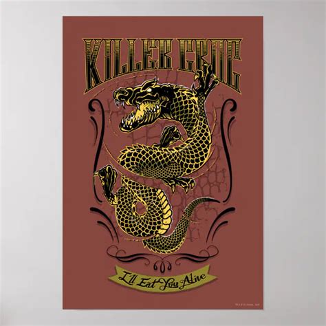 Suicide Squad Killer Croc Tattoo Poster Zazzle
