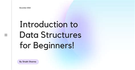 Data Structures For Beginners