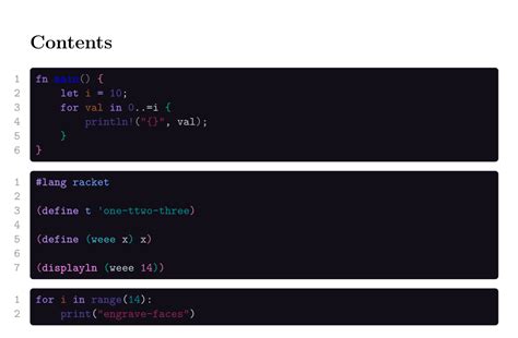 Org Latex Engraved Theme Does Not Impact Syntax Highlighting Issue Tecosaur Engrave