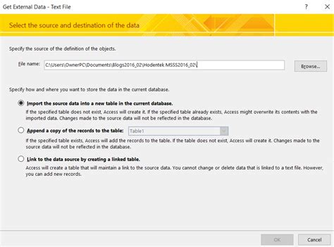 Hodentekmsss Importing A Csv Text File Into Ms Access Part 1