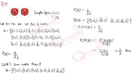 Class 12 Isc Maths Important Notes Chapter Probability Class 12 Isc Maths Important Notes Chapter Probability