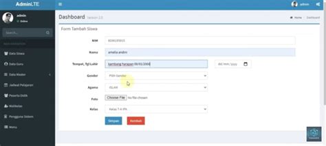 source code aplikasi sistem informasi akademik siakad sma master