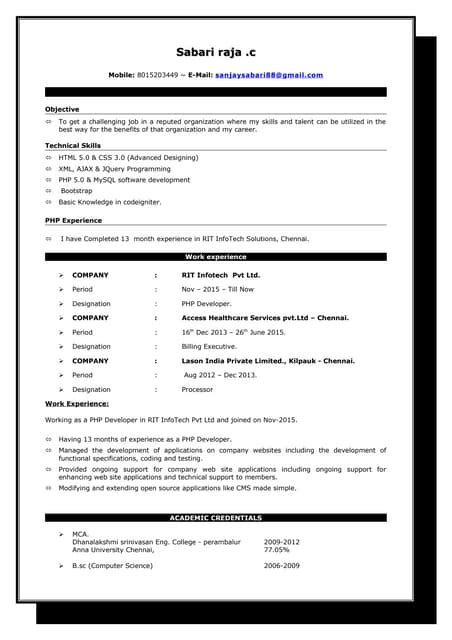 sabari rajac php developers pdf