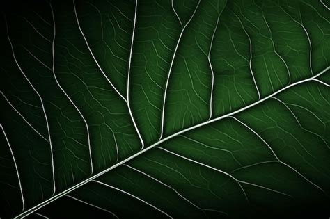Estructura Plana De Una Hoja Capturada En Un Estilo De Rayos X Foto