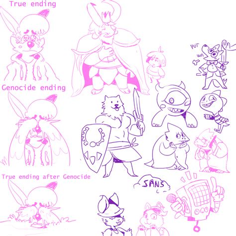 Spoilers Assorted Undertale Doodles — Weasyl