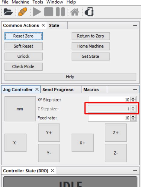 Z Step Size Permanently Disabled Issue Winder Universal G Code Sender GitHub