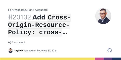 Add Cross Origin Resource Policy Cross Origin Header To CDN Issue FortAwesome Font