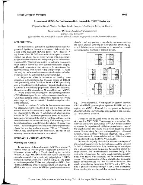 Pdf Evaluation Of Msnds For Fast Neutron Detection And The Treat