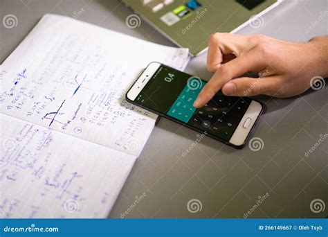 Math Calculator For Problem Solving Stock Image Image Of Maths Paper 266149667