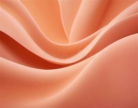 Satin Wave Silky Texture Beige Peach Fuzz Color Background Stock Illustration Illustration Of