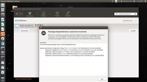 1404 Error Installing Mysql Workbench Ask Ubuntu