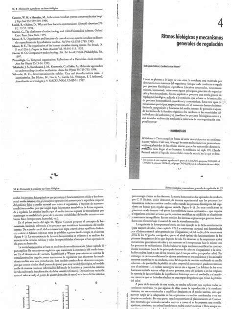 Ritmos Biologicos Y Mecanismos Generales De Regulación Pdf