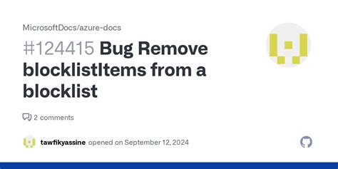 bug remove blocklistitems from a blocklist · issue 124415