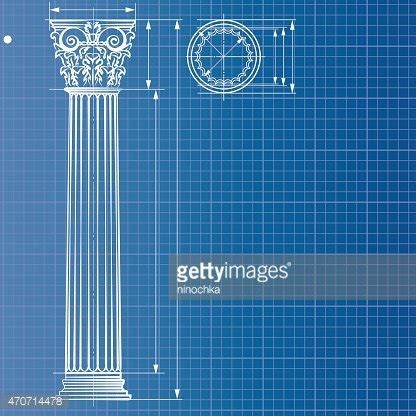 Column Blueprint Royalty Free Vector Stock Freeimages