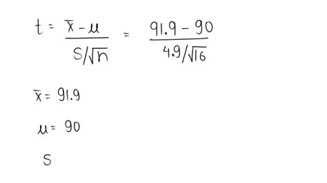 Solved Suppose That We Are To Conduct The Following Hypothesis Test Suppose μ Is Not Known