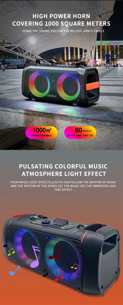 Portable Wireless Speaker Subwoofer Stereo Sound