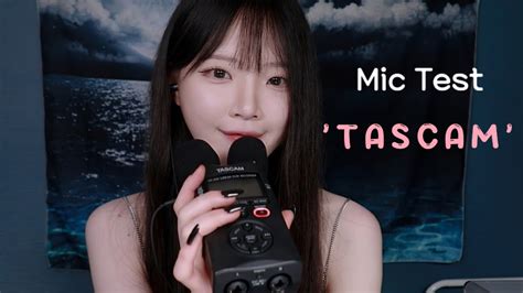 Asmr Sub 타스캠 첫 마이크 테스트 좌 우 뚜렷한 토킹 My First Mic Test Tascam Close To Ears Talking Youtube