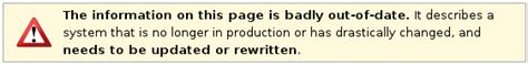 Using Templates To Track Outdated Content In A Documentation Mediawiki