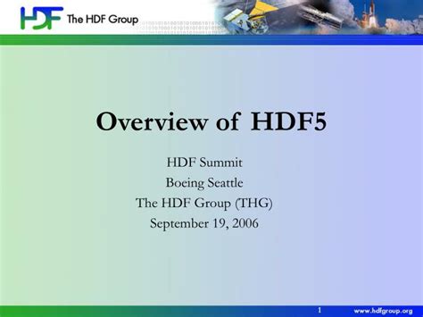 ppt overview of hdf5 powerpoint presentation free download id 3380782