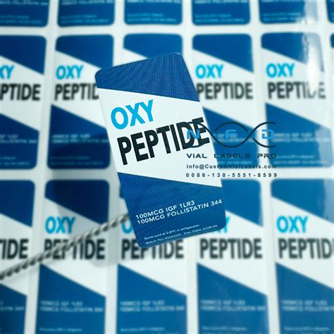 Peptide Labels Printing Custom Vial Stickers