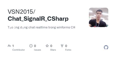 Github Vsn2015chatsignalrcsharp Tạo ứng Dụng Chat Realtime Trong Winforms C