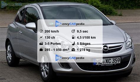Opel Corsa 17 Cdti 130 Fiches Techniques 2010 2014 Performances