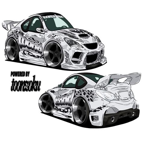 Safebooru Artist Name Car Chibi English Commentary Highres Hyundai Hyundai Genesis Coupe